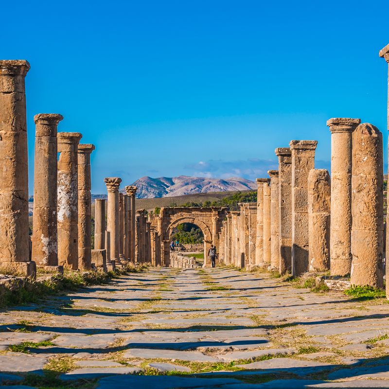 Djemila - Site archéologique romain dans la province de Sétif, Algérie