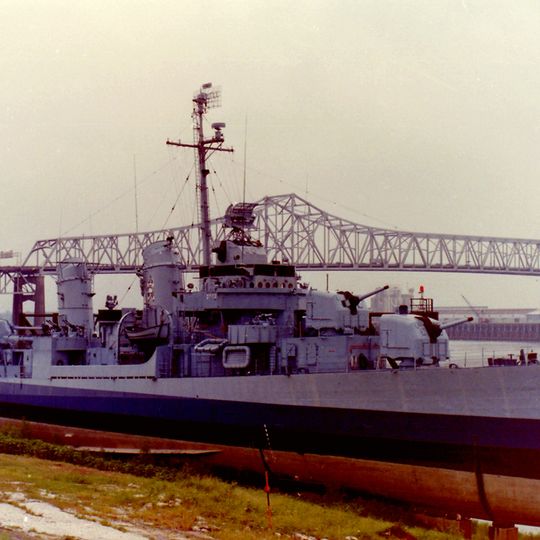 USS Kidd - Musée militaire au bord du Mississippi, Baton Rouge, États-Unis.